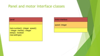 EC8791 UML-model train controller | PPTX