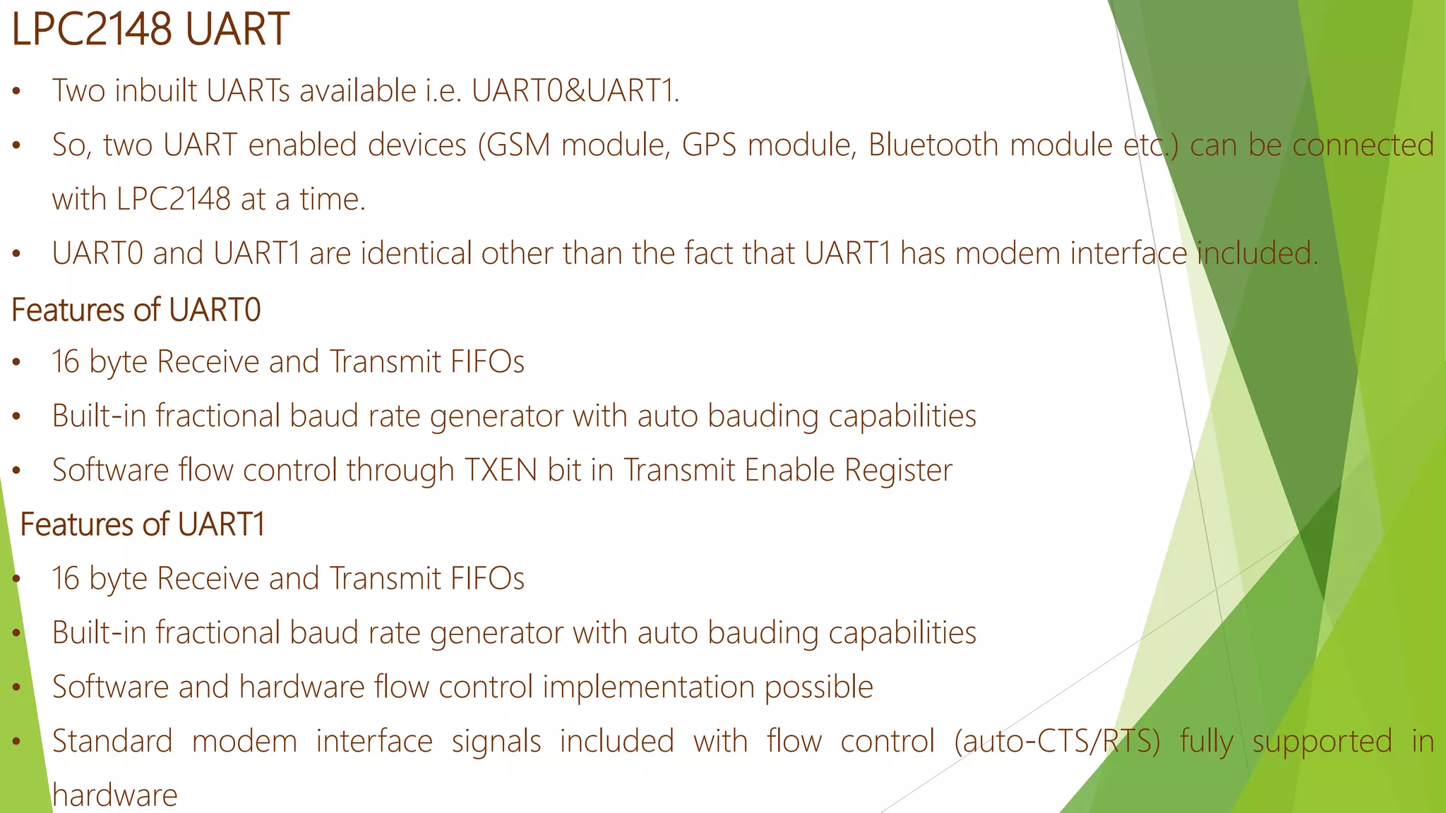 Ec8791 lpc2148 uart | PPTX