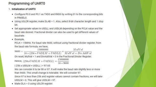 Ec8791 lpc2148 uart | PPTX