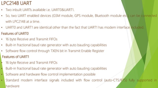 Ec8791 lpc2148 uart | PPTX