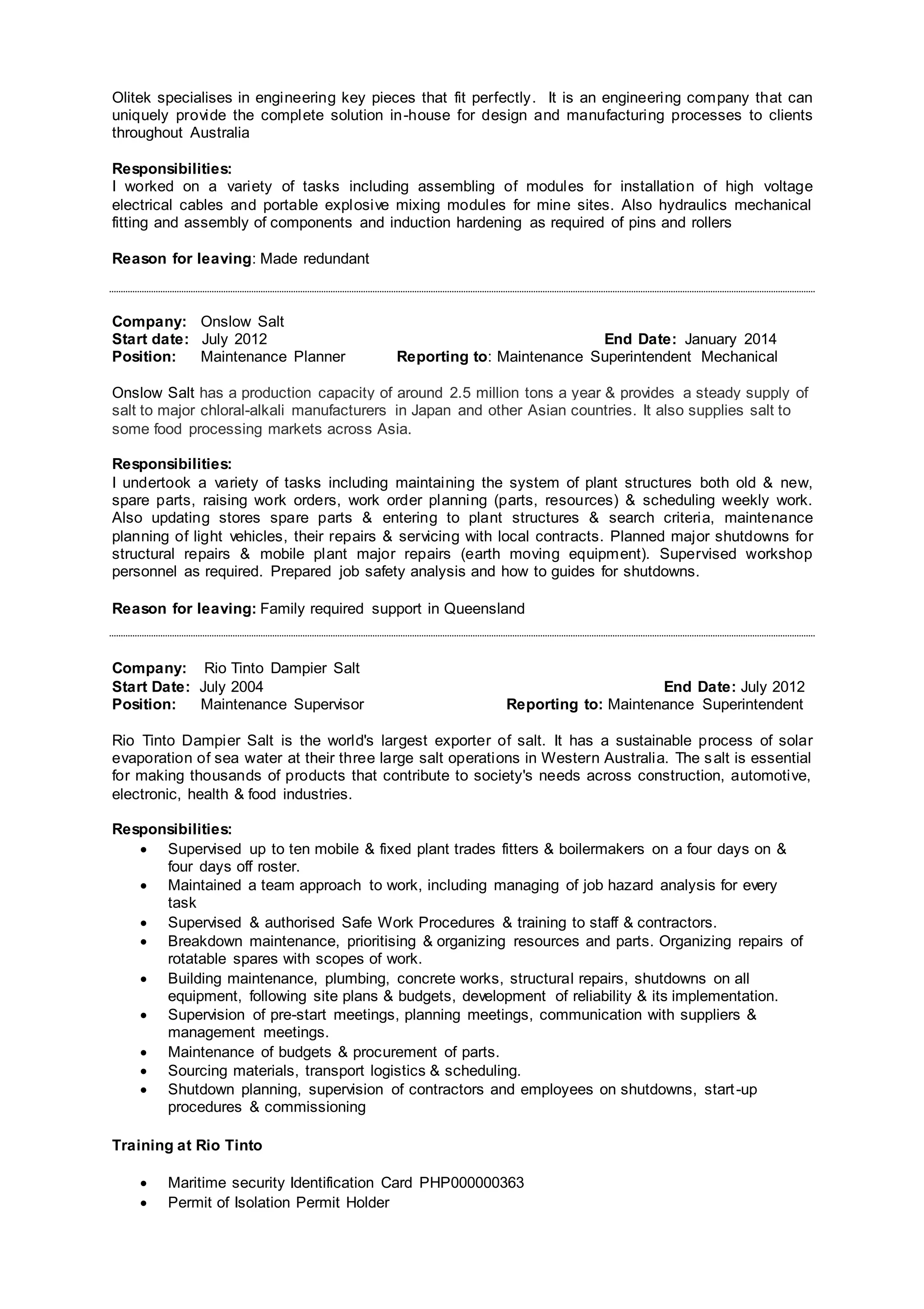 Resume Henri final[1] | DOCX