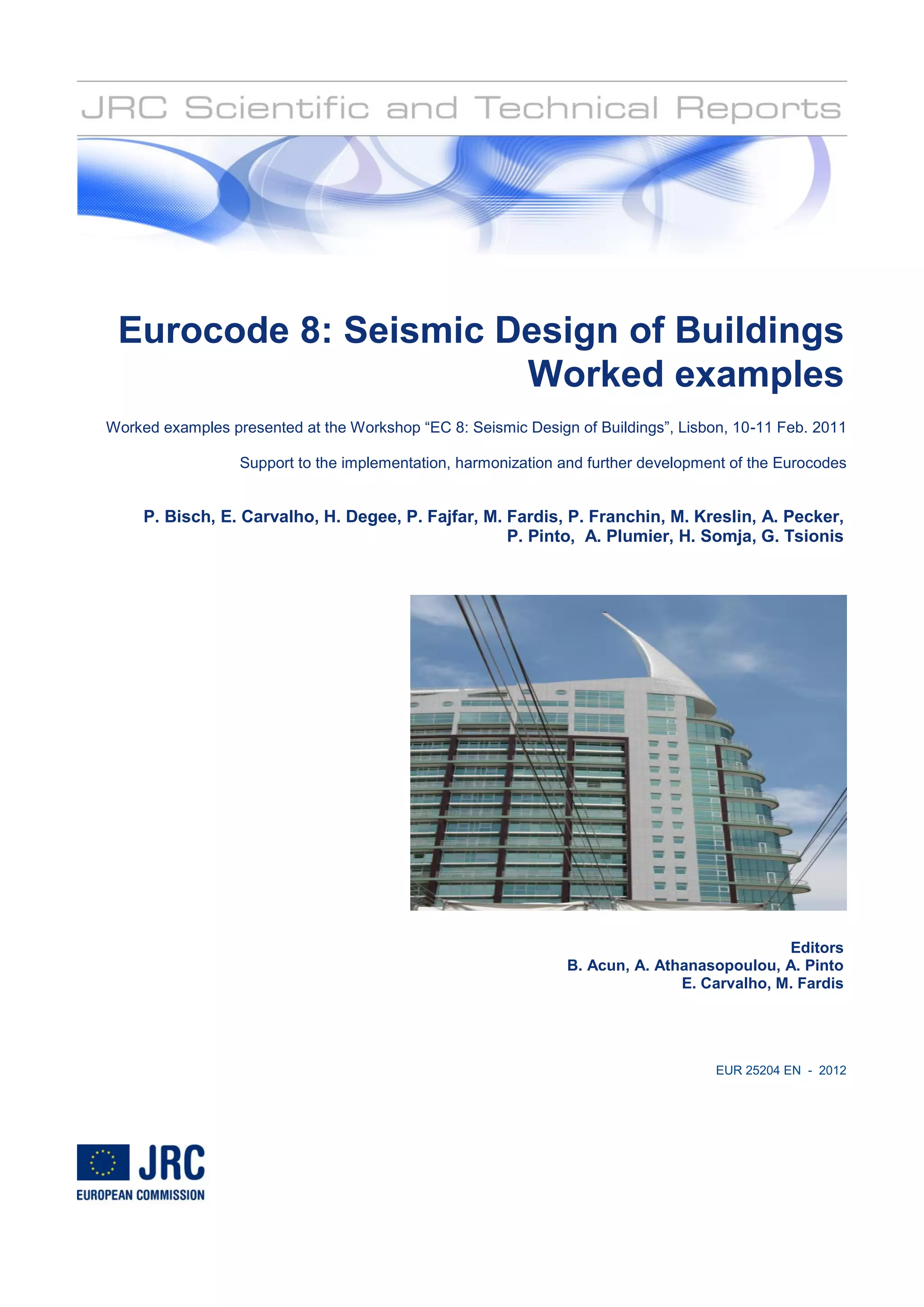 Ec8 seismic design_of_buildings-worked_examples | PDF