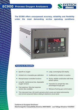 Ec900 Process Oxygen Analysers | PDF