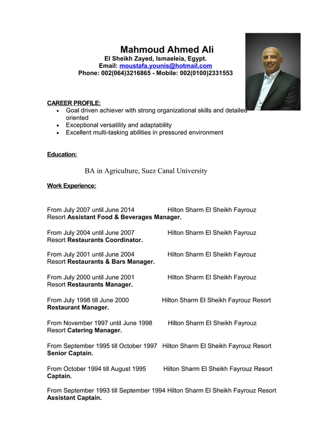 Curriculum Vitae - Ashraf | PDF