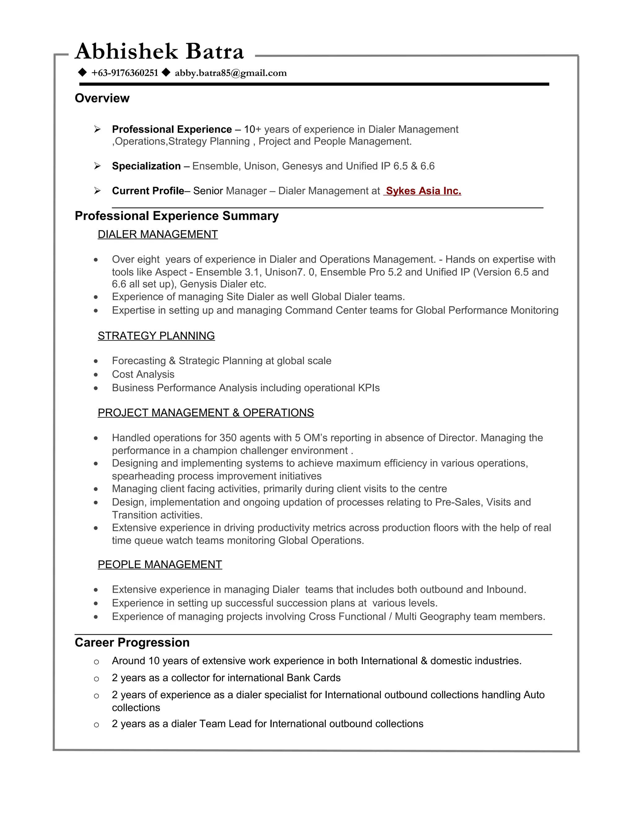 Abhishek_Batra_CV | DOC