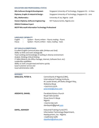 CV [Joe Daniels] | DOCX
