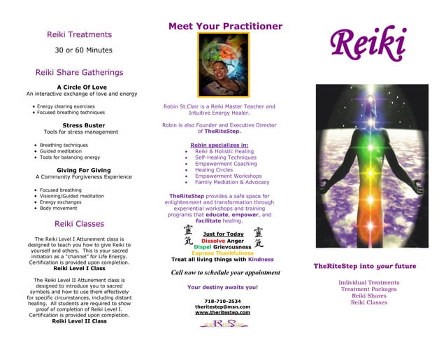 Reiki brochure - 2014 | PPT