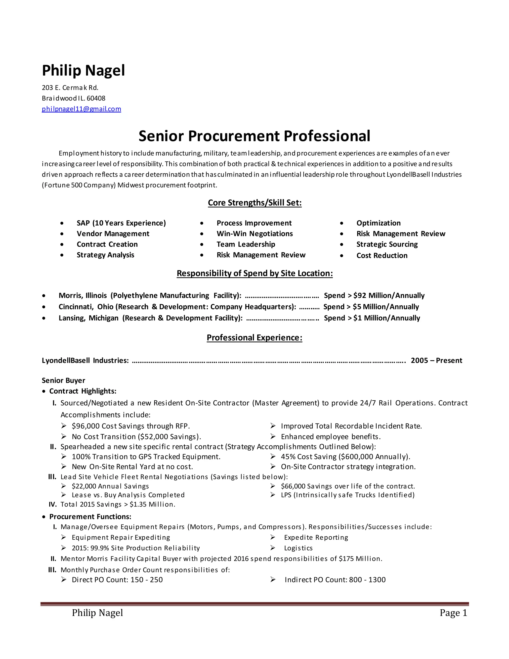 Philip Nagel Resume | DOCX