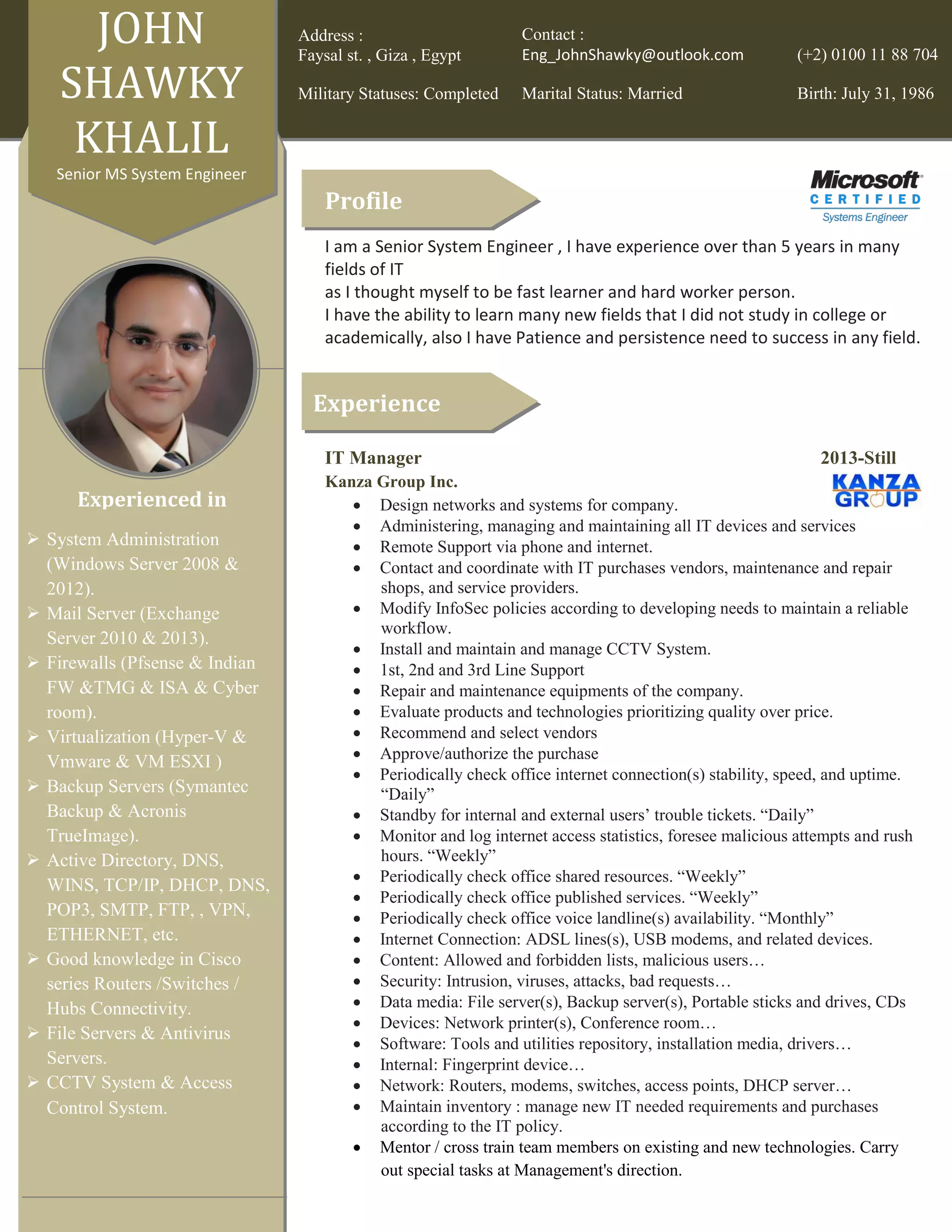 John Shawky Khalil | PDF