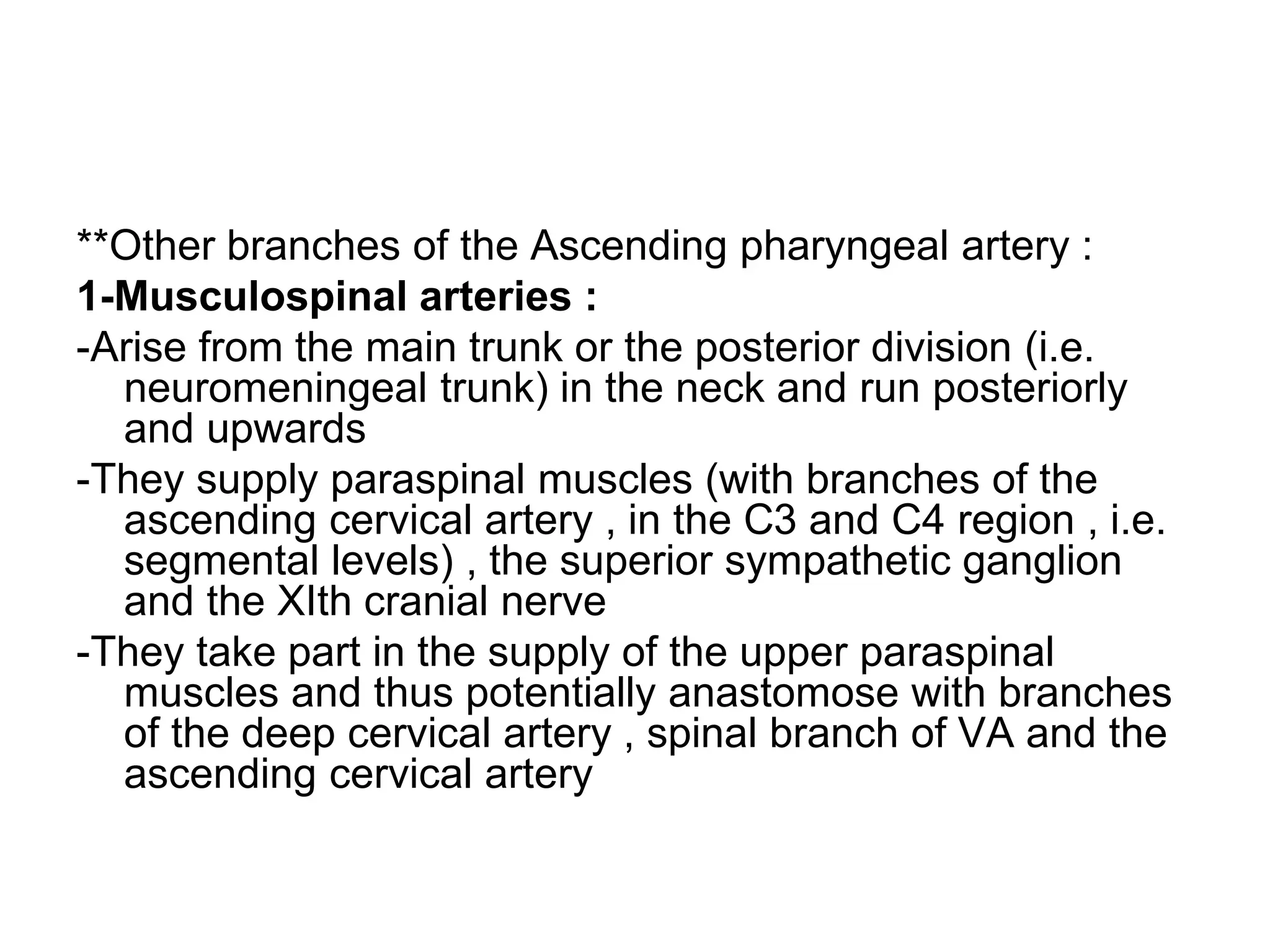 Anatomy of the external carotid artery (ECA) | PPT