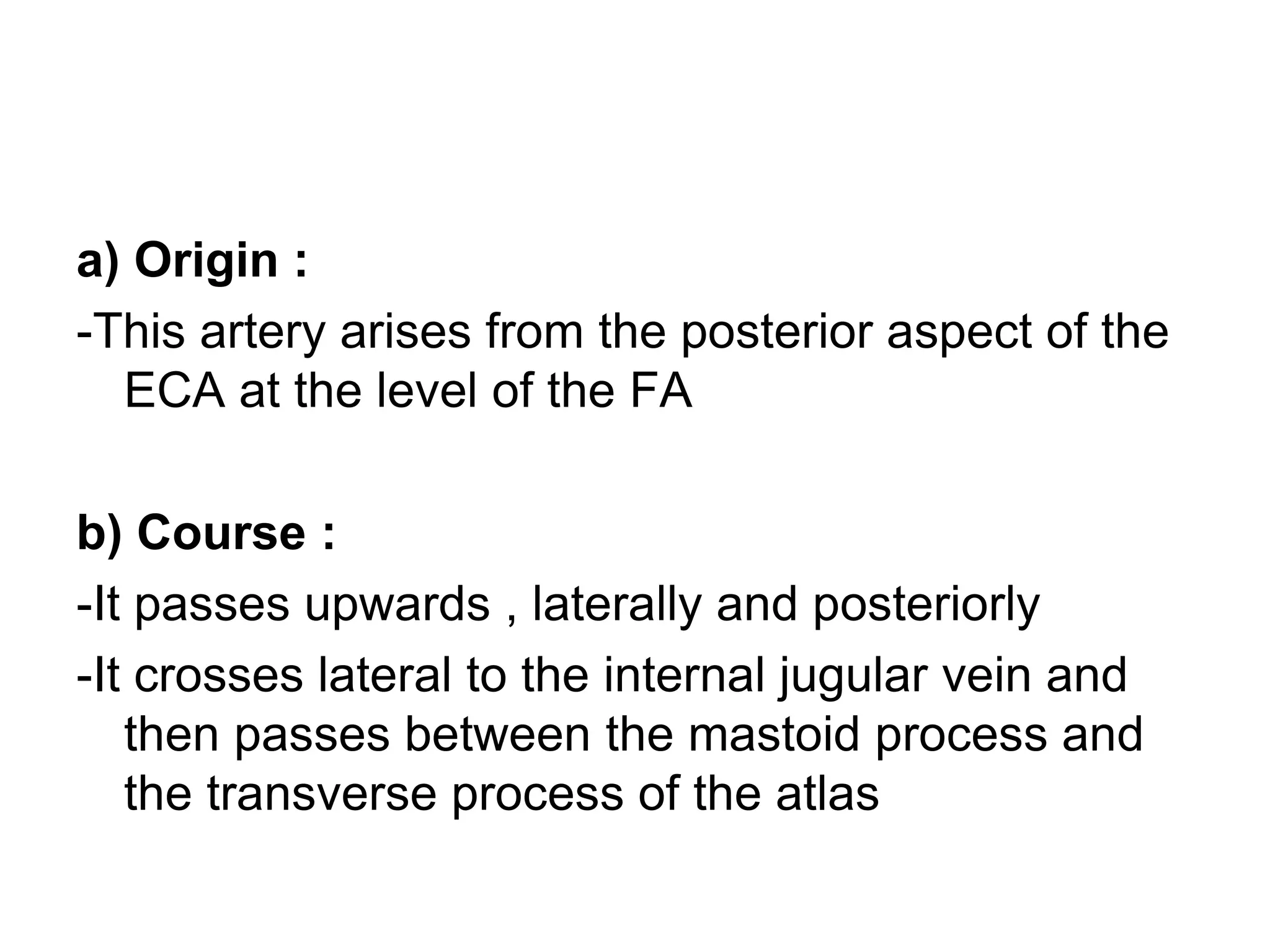 Anatomy of the external carotid artery (ECA) | PPT