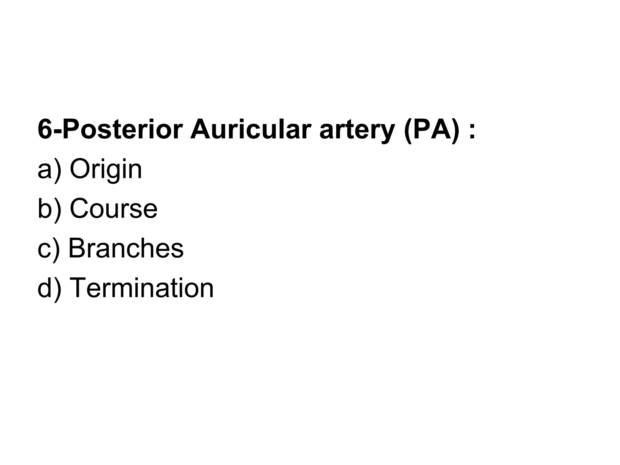 Anatomy of the external carotid artery (ECA) | PPT