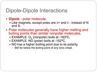 ECA. Polarity and Intermolecular Forces.ppt | Chemistry | Science