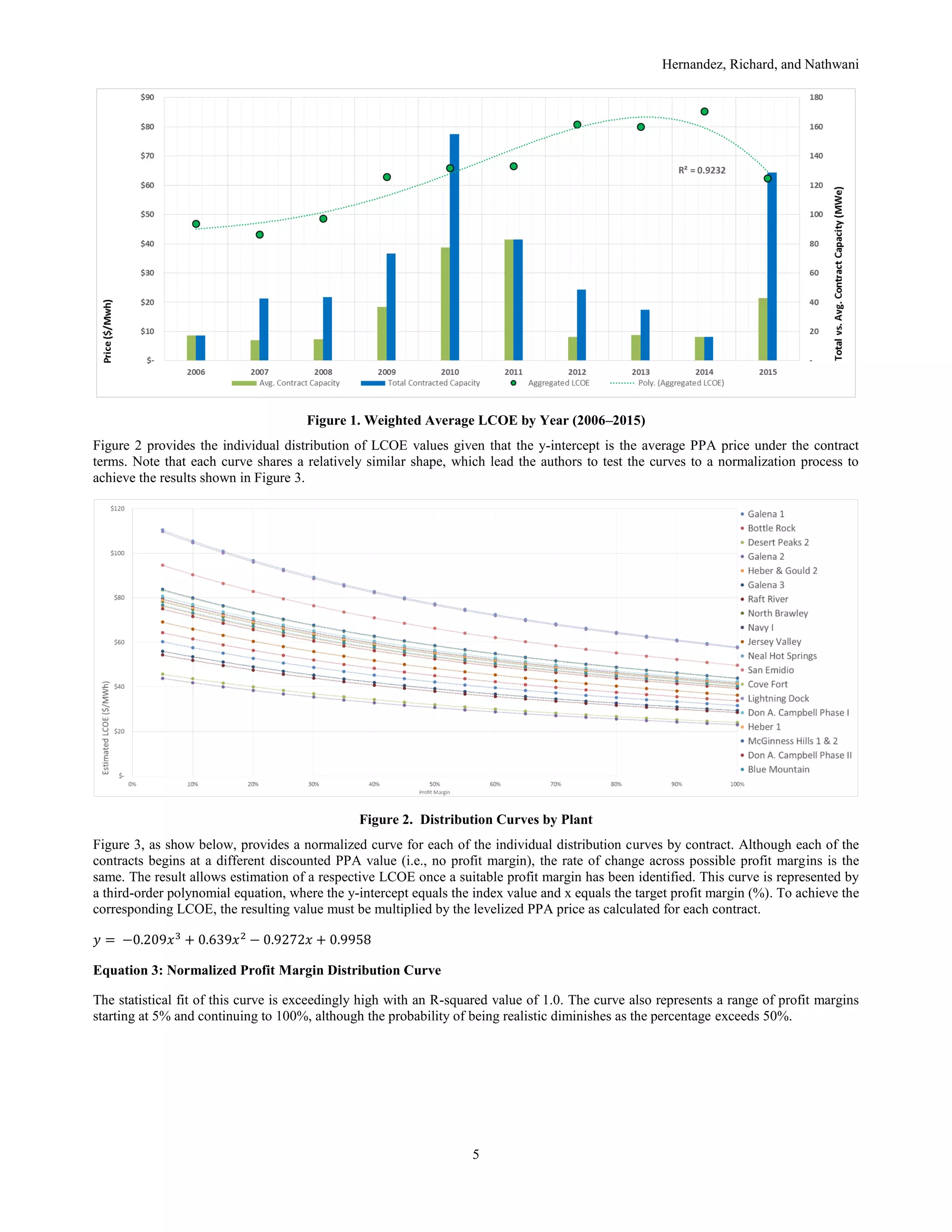 Estimating Project LCOE-an Analysis of Geothermal PPA Data | PDF