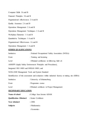 nouveau format cv | PDF