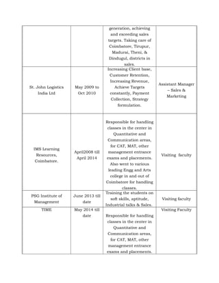 Vasanth_Resume | DOC