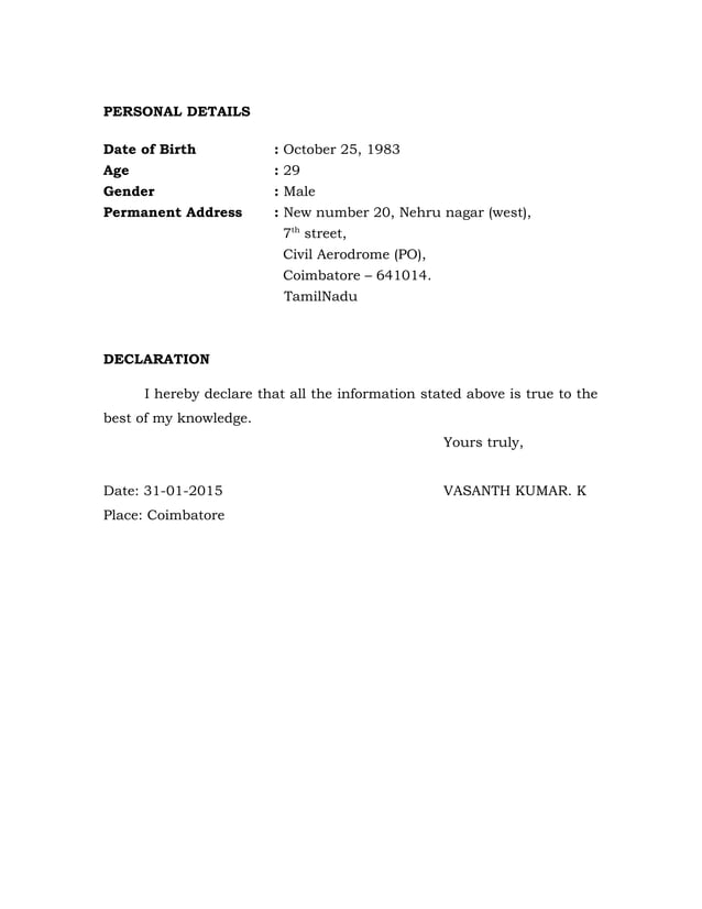 Vasanth_Resume | PDF