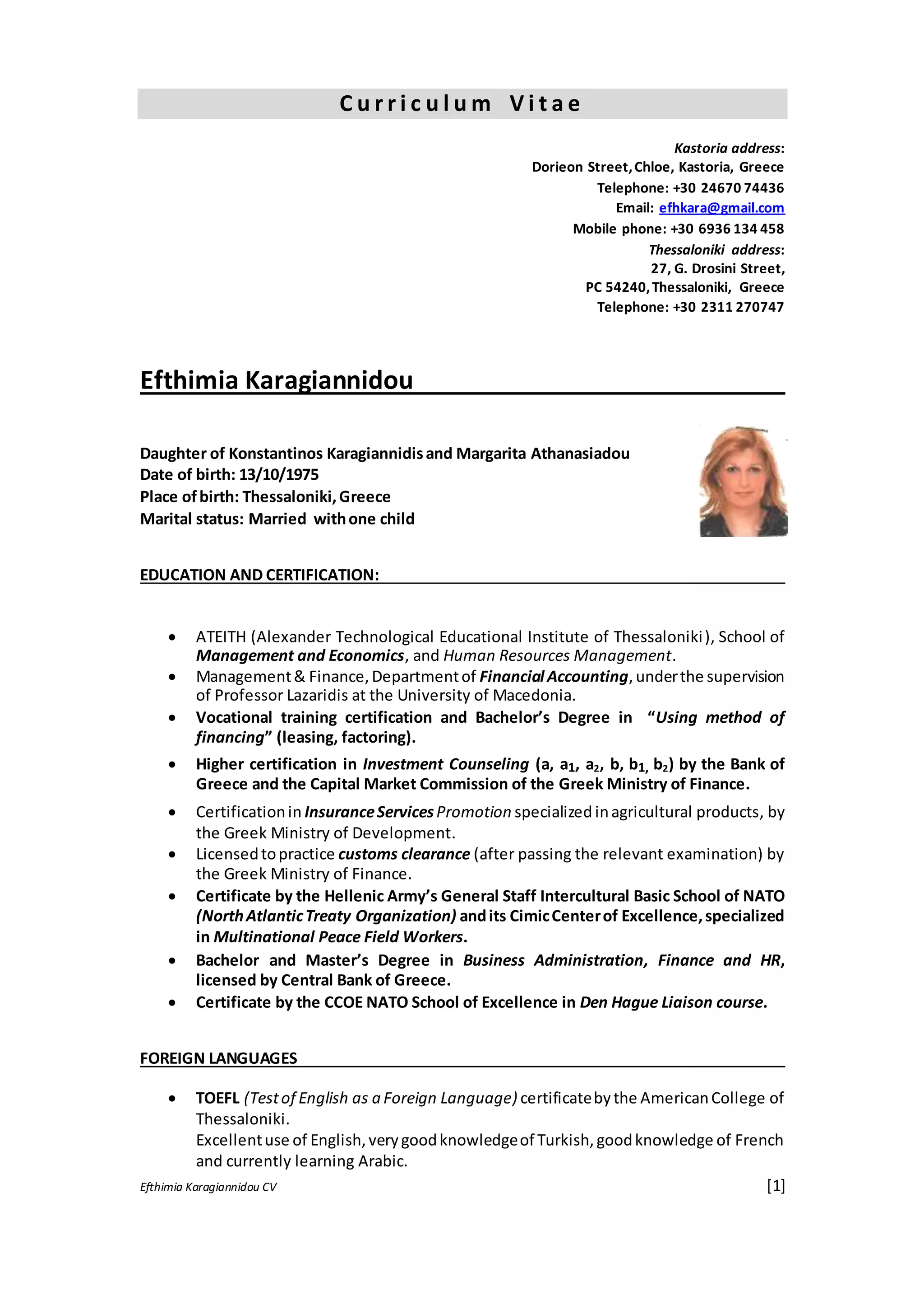 CV IN ENGLISH | DOCX