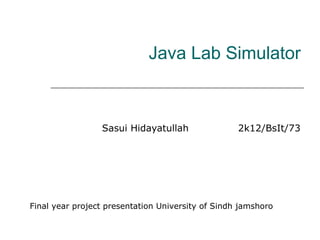 final_year_project_presentation | PPT