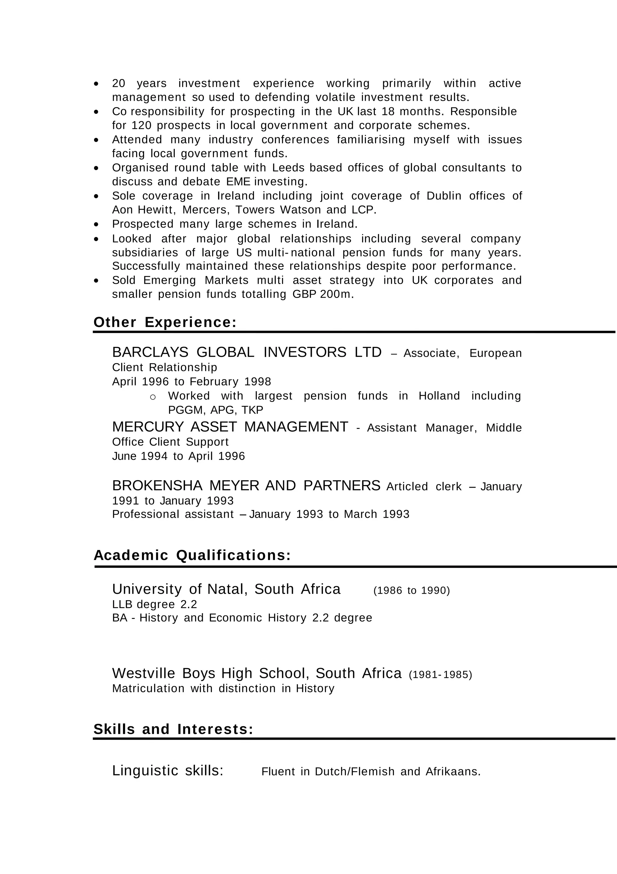 Stuart Boucher cv | DOC