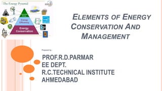 energy conservation and audit | PPTX