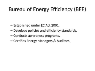 Comprehensive Overview of India's Energy Conservation Act 2001 and Its ...