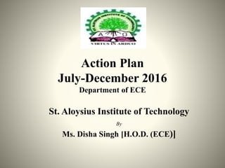 ELECTRONICS & COMMUNICATION ENGINEERING ACTION PLAN | PPTX