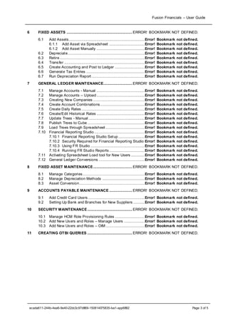 NHS Fusion Financials - Accounts Department User Guide | DOCX