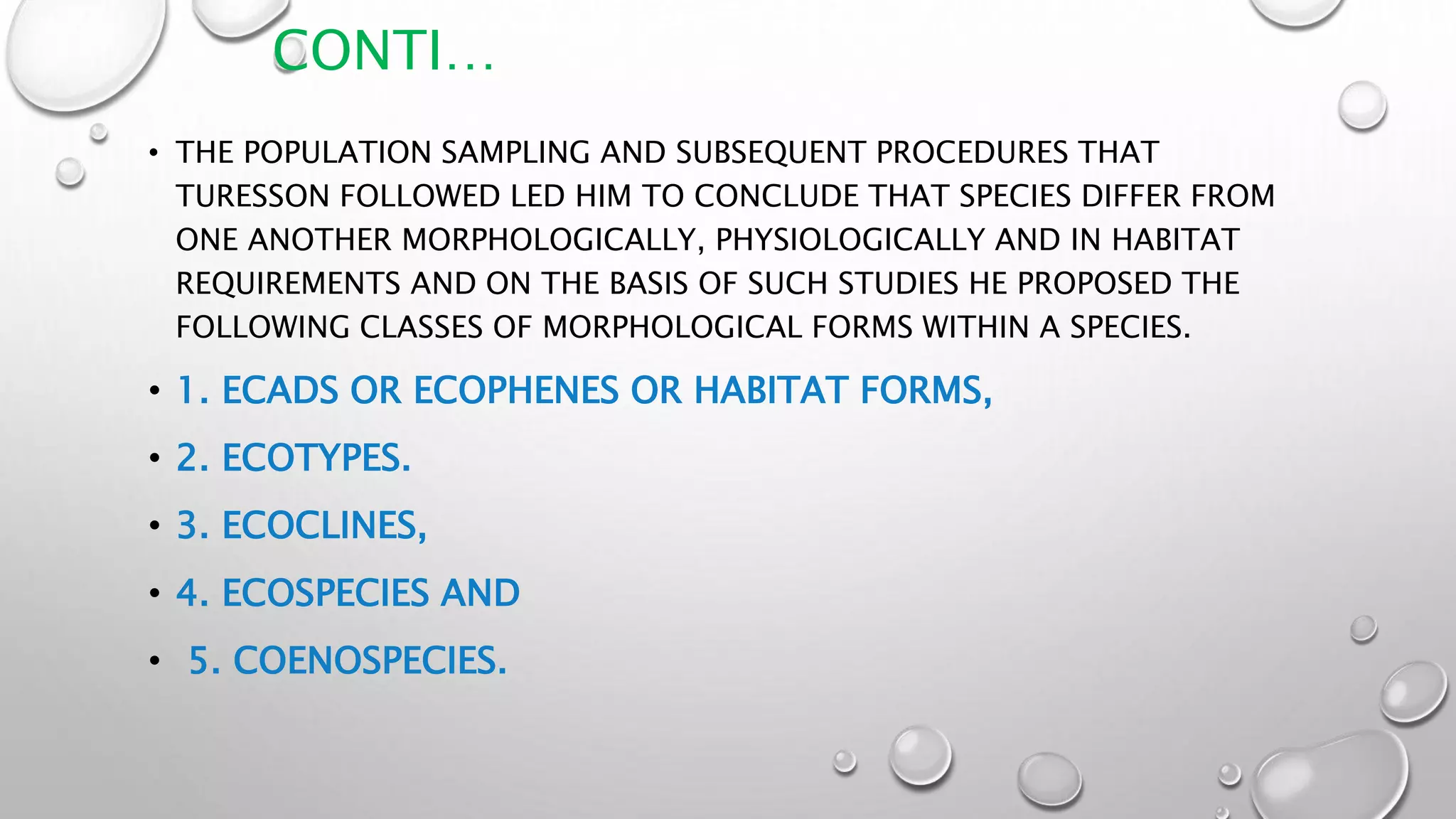 Ecades and ecotype | PPTX