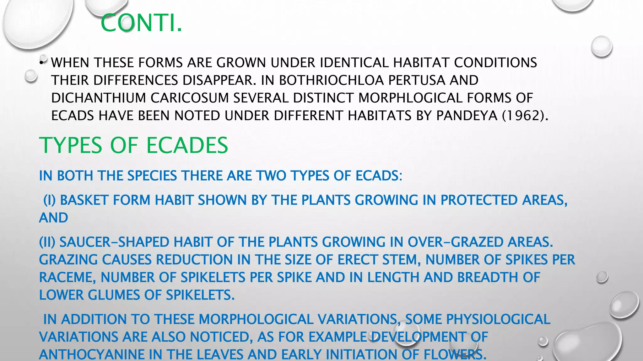 Ecades and ecotype | PPTX