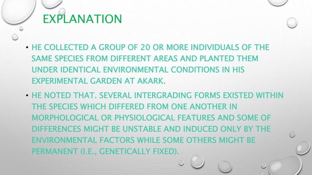 Ecades and ecotype | PPTX | Genetics | Science
