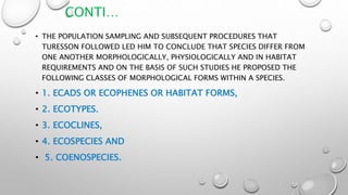 Ecades and ecotype | PPTX