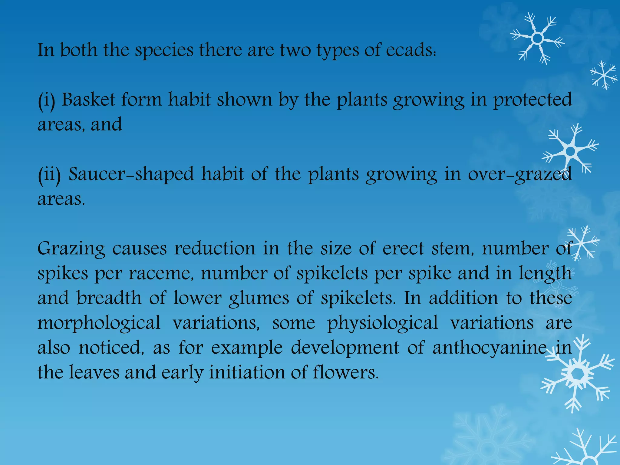 Ecads and ecotypes | PPTX