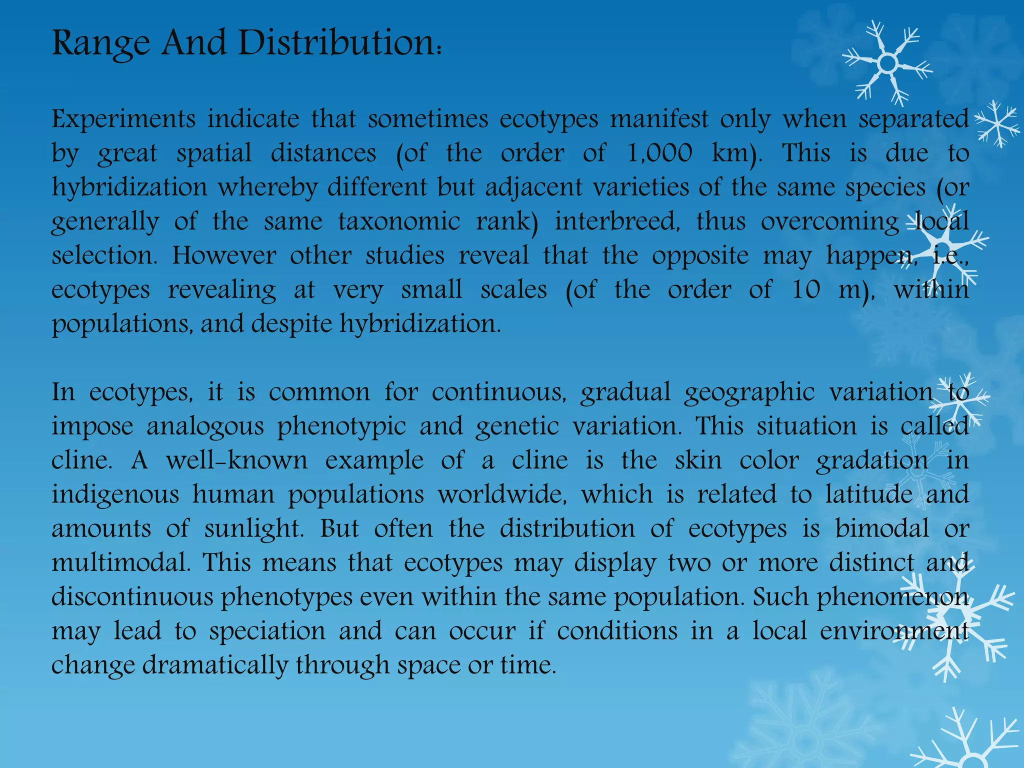 Ecads and ecotypes | PPTX