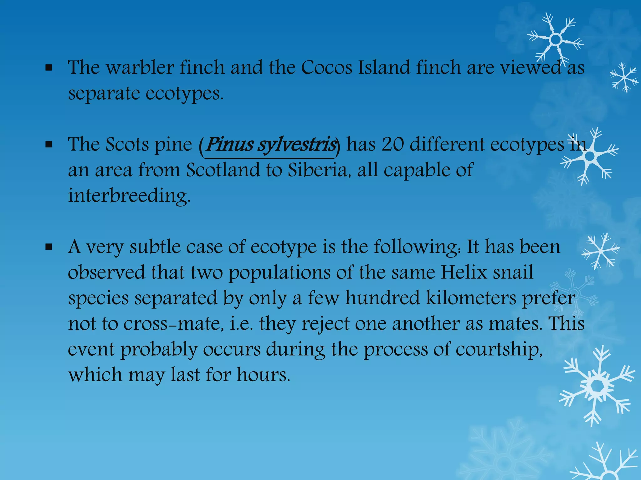 Ecads and ecotypes | PPTX