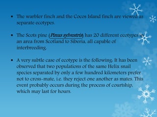 Ecads and ecotypes | PPTX