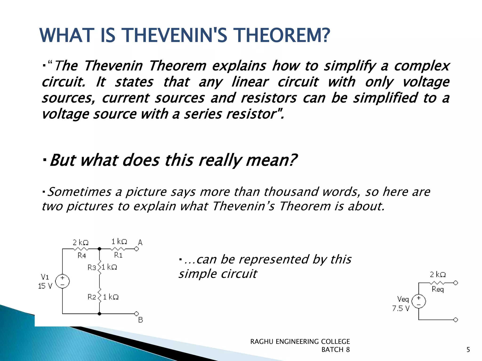 Eca on nortons and thevenins theoren and matlab simulation | PPTX