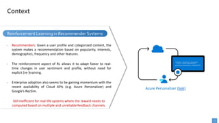Delayed Rewards in the context of Reinforcement Learning based Recommender Systems | PPT