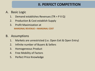 Eca iii – the price system perfect competition | PPT