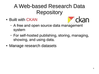 Retooling a Research Data Repository: data.depositar.io