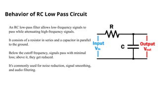 LOW PASS FILTER AND CIRCUIT DIAGRAM.pptx