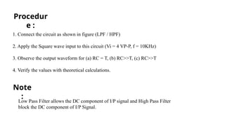 LOW PASS FILTER AND CIRCUIT DIAGRAM.pptx