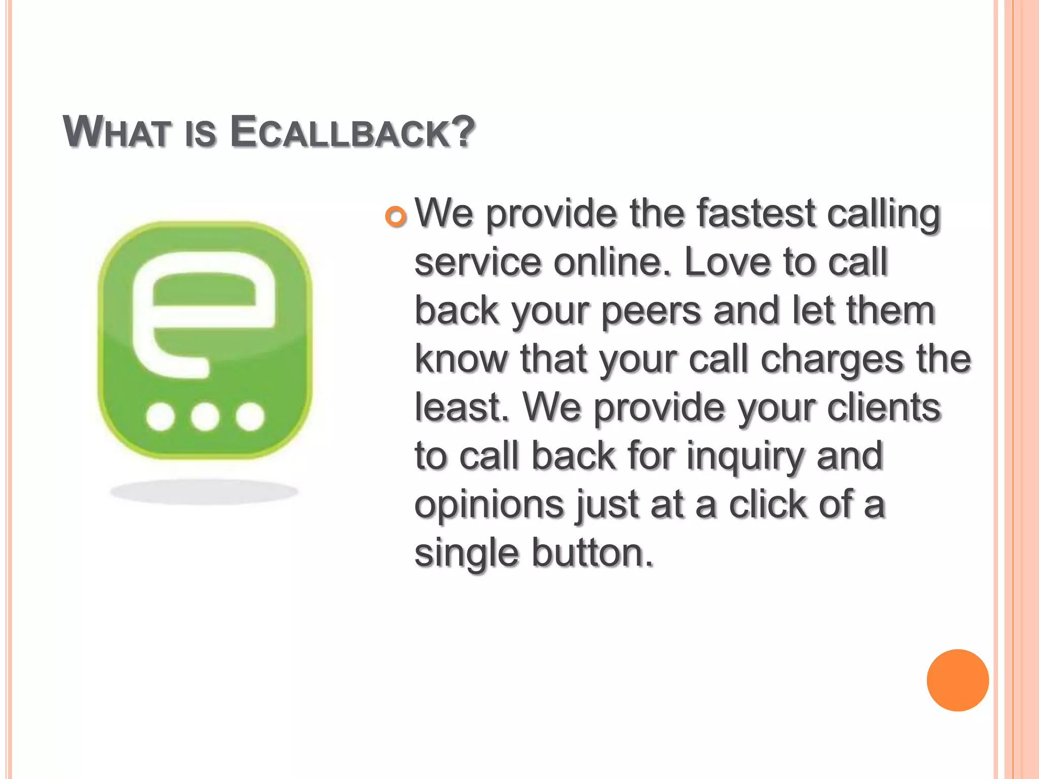 Ecallback | PPTX