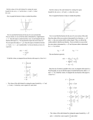 Calculus Final Review Joshua Conyers | PDF