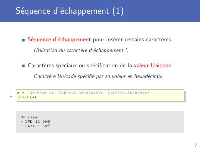 Développement informatique : Chaines de caractères et expressions reg…