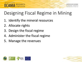 Resource nationalism and mining fiscal regime in Malawi: Revenue volatility and trade offs by ...