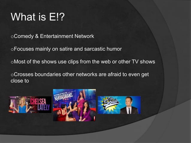 E! Entertainment Marketing Campaign | PPT