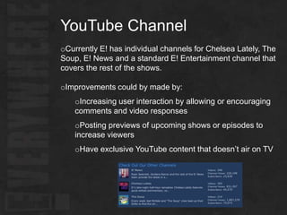 E! Entertainment Marketing Campaign | PPT