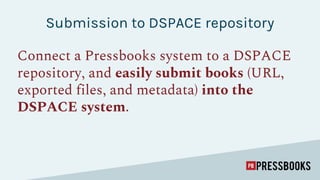 New Pressbooks EDU Features | PPT