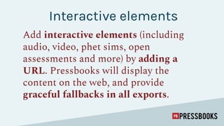 New Pressbooks EDU Features | PPT